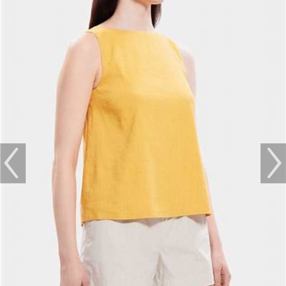 Theory | Tops | Theory Yellow Linen Top | Poshmark